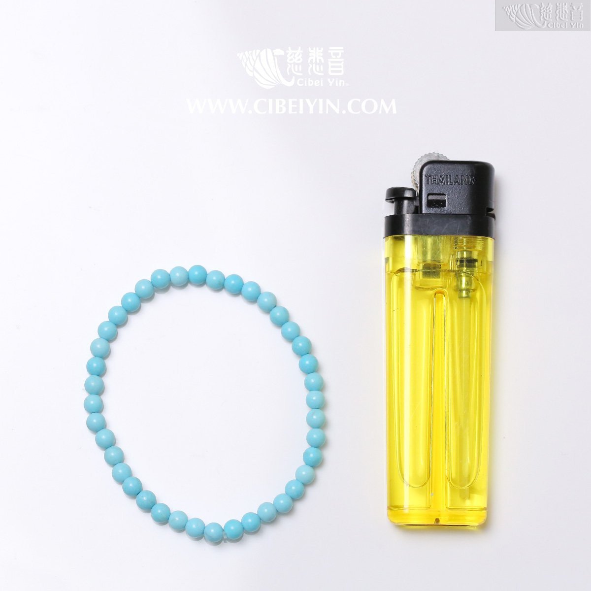 '무지갯빛 행운 단주' 터키석 단주 (4mm) 자비음