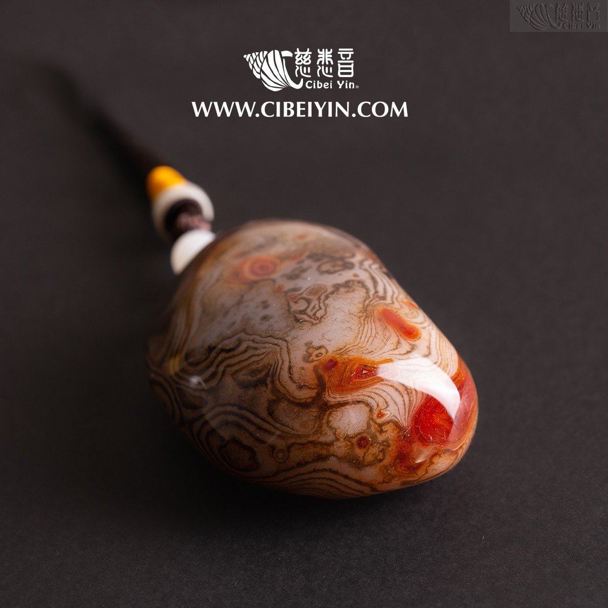 "Auspicious Goddess"Agate Handheld (Extra Large)-043 CiBeiYin