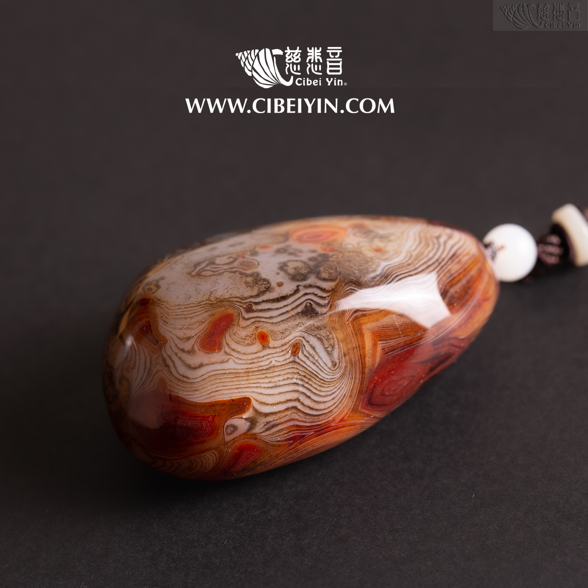 "Auspicious Goddess"Agate Handheld (Extra Large)-043 CiBeiYin