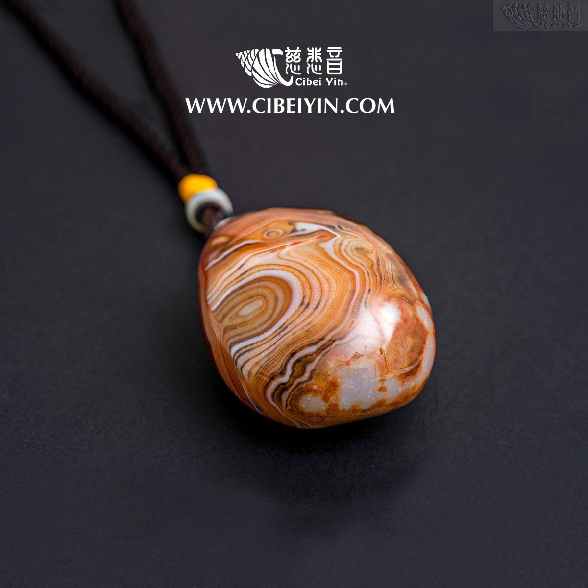 "Auspicious coming"Agate Handheld (Extra Large)-020 CiBeiYin