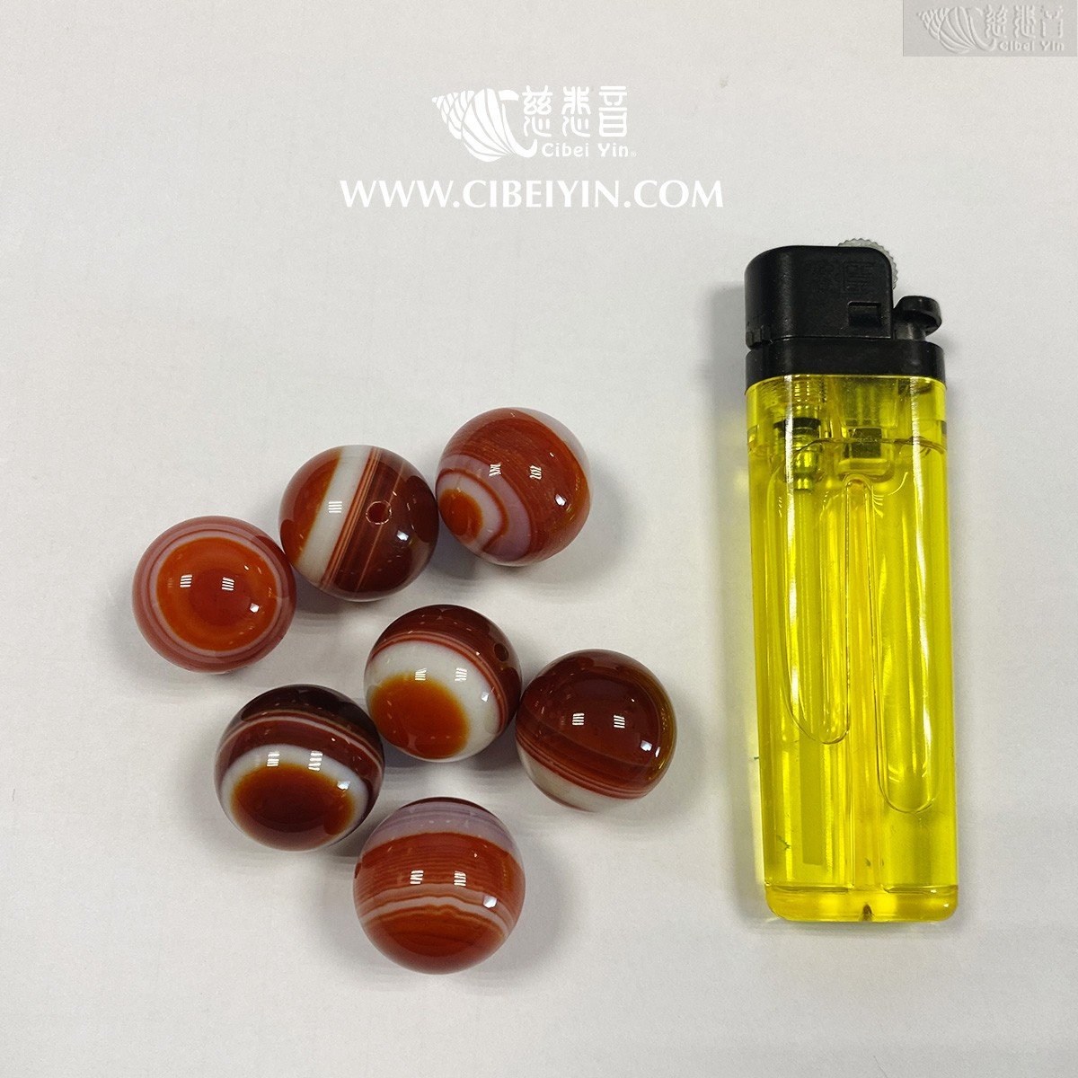 Natural Agate Red Dzi Bead - Heavenly Eye(18mm) CiBeiYin