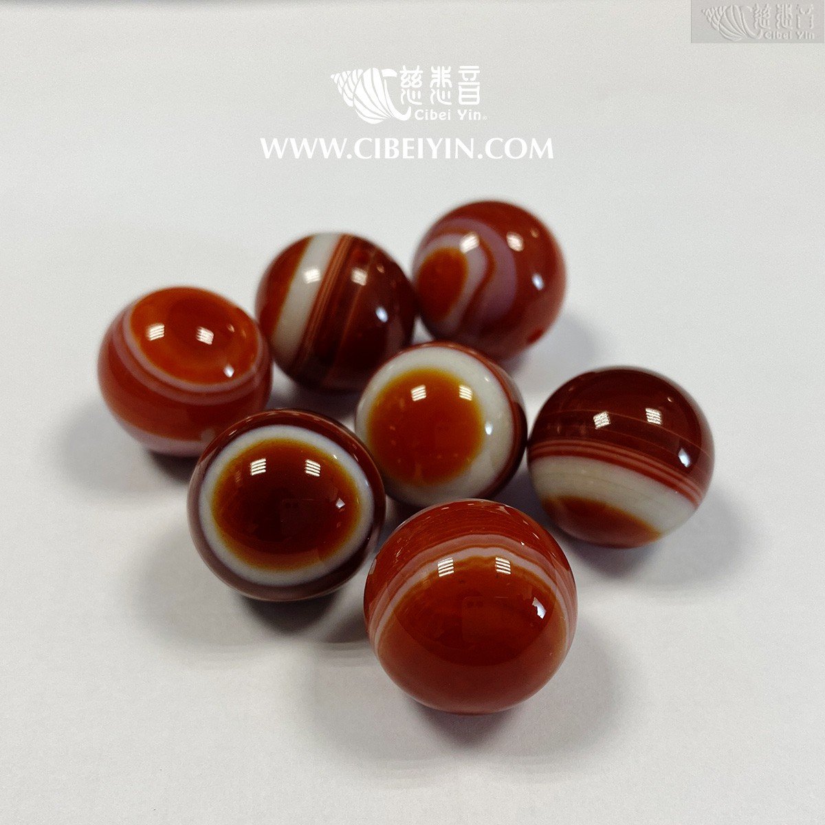 Natural Agate Red Dzi Bead - Heavenly Eye(18mm) CiBeiYin