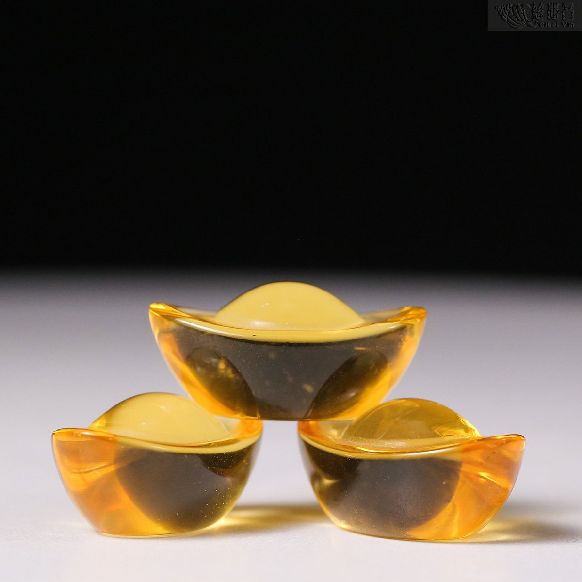 Glass Citrine Ingots (50 pieces) CiBeiYin