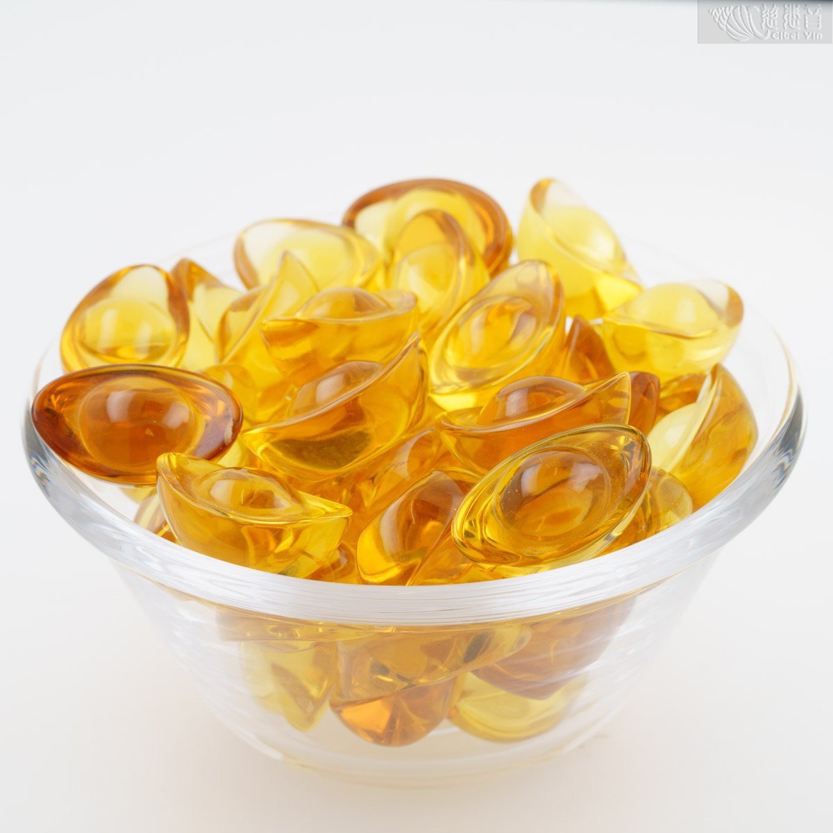 Glass Citrine Ingots (50 pieces) CiBeiYin